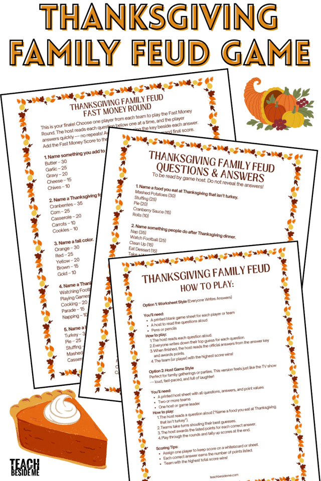 Some Fun Thanksgiving-themed Games for Your Family Time! | Tree of Life ...